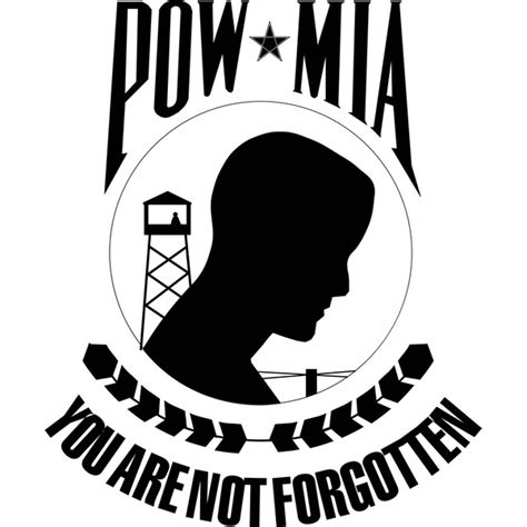 United States Pow Mia Flag Vector File Black White Vector Ou Inspire