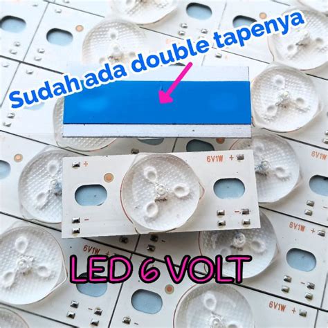 Jual LAMPU LED BACKLIGHT TV LCD LED SATUAN 6 VOLT LED BIJIAN CEMBUNG Shopee Indonesia