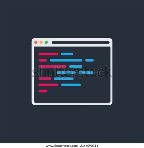Software Development Programming Coding Code Editor Stock Vector Royalty Free