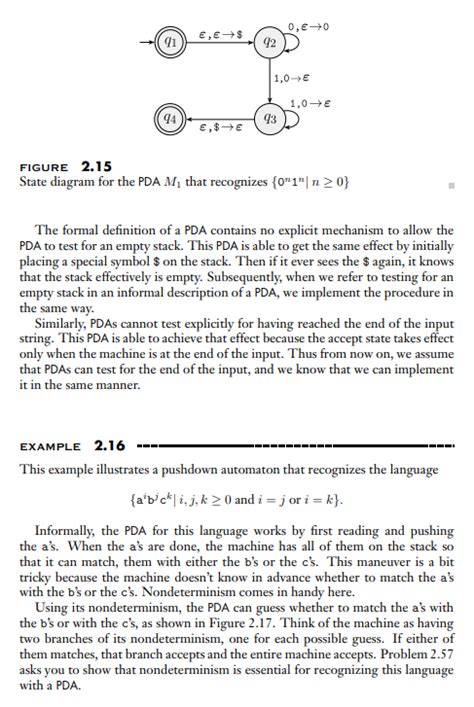 Question Design A PDA That Accepts L10 Based On Your Chegg Com