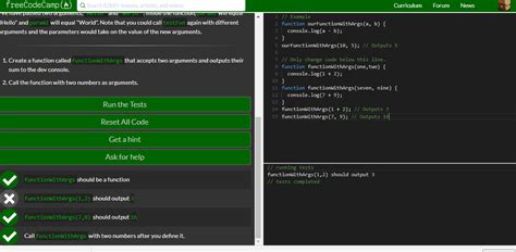 Passing Values To Functions With Arguments · Issue 12320 · Freecodecampfreecodecamp · Github