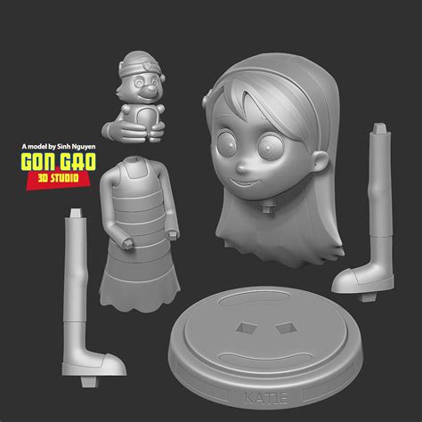 3d File Katie Paw Patrol Fanart 🐾・3d Printing Model To Download・cults