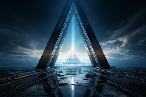 Premium Ai Image 3d Graphic Of Light Passing Through Open Door On