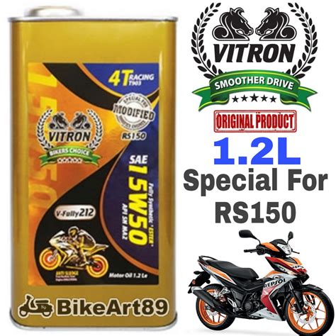 Engine Oil Vitron 12liter 10w40 15w50 112 Fully Synthetic Ester Minyak
