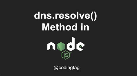 Dnsresolve Method In Nodejs