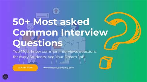 50 common interview questions the royal coding