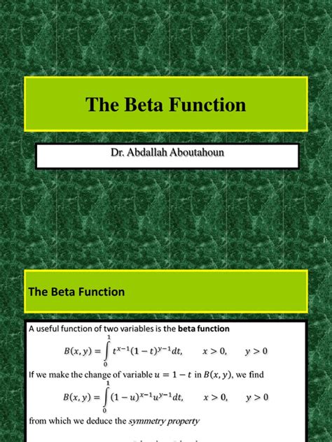 Beta Function Spring 23 Pdf
