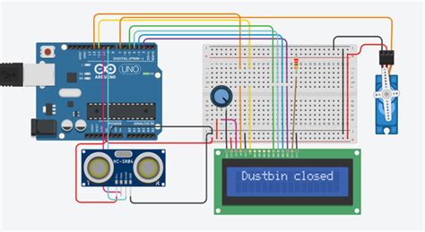 Smart Dustbin Using Arduino Ultrasonic Sensor And Servo Motor 3 Steps