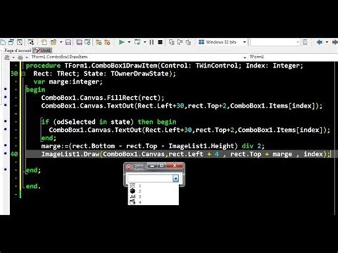 Rad Studio Delphi 012 ComboBox 005 Icon Items YouTube