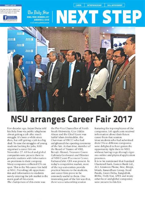 Shaikh Ahmed Showmik On Linkedin The Coverage Of Nsu Career Fair17