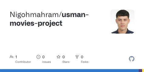 github nigohmahram usman movies project
