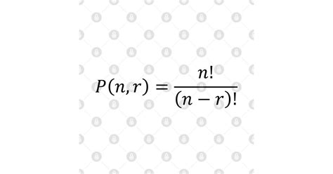 Permutation Formula Black Version Permutation Formula T Shirt