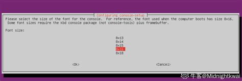 在ubuntu服务器中更改控制台字体 ubuntu server console setup 字体大小 csdn博客