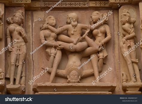 Khajuraho Temple Art Erotic Sculpture Stock Photo Shutterstock