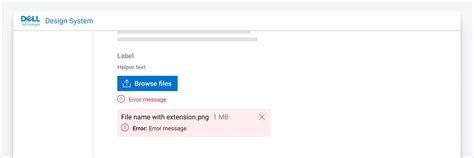 File Input Dell Design System