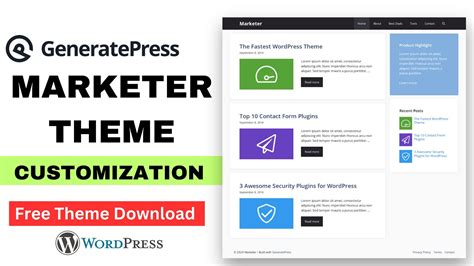 Generatepress Marketer Theme Customization Step By Step Guide Like