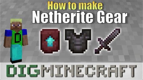How To Make Netherite Gear In Minecraft Youtube