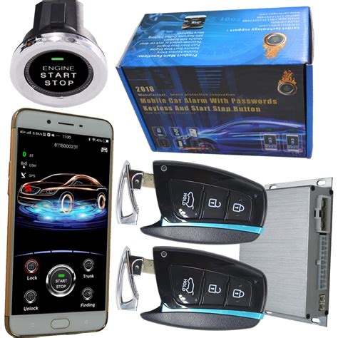 2019 Year Mobile Phone Security Car Alarm Auto Engine Start Stop Wireless Mobile App Car Central