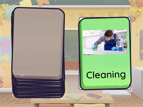 B2 Level Action Verbs In Present Continuous Speaking Cards