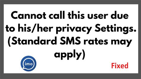 Cannot Call This User Due To Hisher Privacy Settings Imo Problem Hindi 2023 Youtube