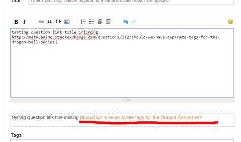 adding a meta question link in a meta question doesn t resolve question