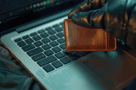 Premium Photo Internet Theft A Gloved Hand Reaching Through A Laptop Screen To Steal A Wallet