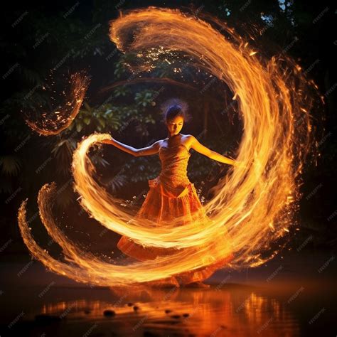 Premium Photo Dance Of Flames A Fiery Ballet In Digital Art Dance Of
