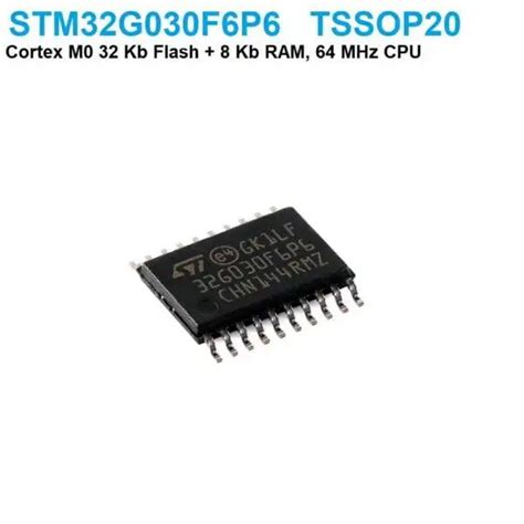 STM32G030F6P6 32K Flash 8K SRAM ARM Cortex M0 Microcontroller TSSOP20 UGE Electronics Egypt