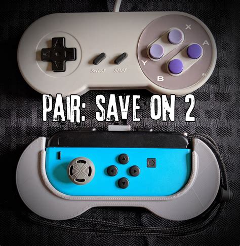 PAIR Of SNES Style Joy Con Controller Grips For The Nintendo Etsy