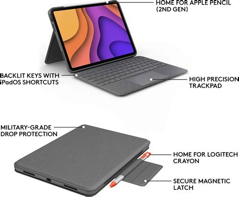 Logitech Folio Touch Ipad Keyboard Case With Trackpad And Smart