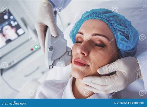 Woman At Medical Examination Stock Photo Image Of Micro Lifestyle