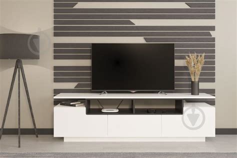 ᐉ Тумба під ТВ тумба Мері німфея альба чорний • Краща ціна в Києві Україні • Купити в Епіцентр