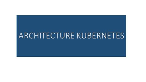 Architecture Kubernetes