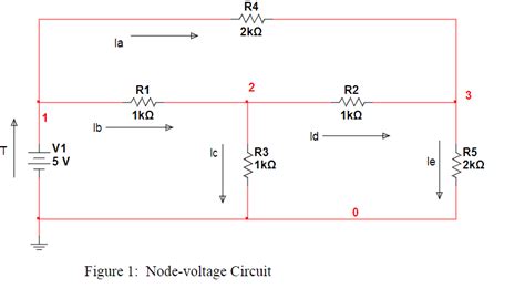 Solved Figure 1 Node Voltage Circuit Find Total Resistance