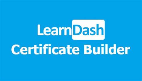 LearnDash LMS Certificate Builder Plugs