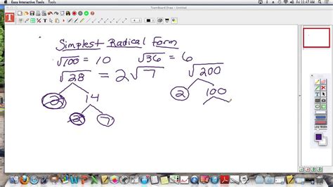 Simplest Radical Form