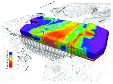 Volumetric Geoelectric Model Of The Research Site 1 Filtration Along