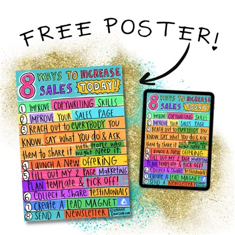 8 Ways To Increase Your Sales Today Leonie Dawson Goals Marketing Creativity For