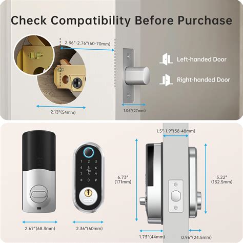 Smonet Fingerprint Door Lock Keyless Entry For Home And Rentals