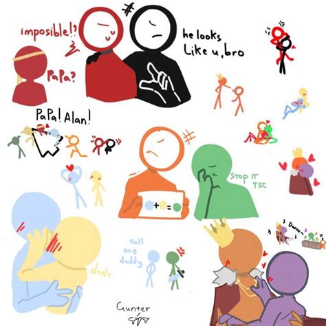 Alan Becker Artbook Ava Avm🟠🔴🟡🟢🔵🟣⚫⭕ Stick Figure Animation Book Art Stick Figure Drawing