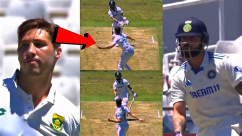 Huge Fight Between Virat Kohli And Nandre Burger Throws Ball At Virat