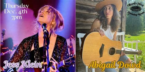 Jess Klein And Abigail Dowd At Birds Nest Listening Room Dunn Nc At 311