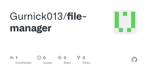 GitHub Gurnick File Manager