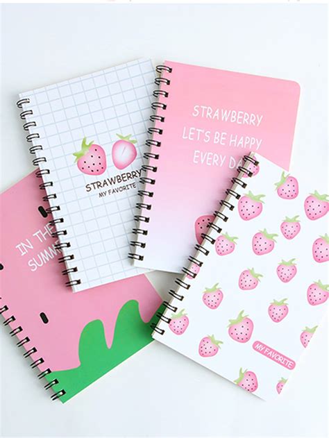 Cartoon Graphic Cover Random Coil Notebook