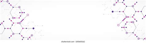 Abstract Technology Hexagonal Background Connection Structure Stock Vector Royalty Free