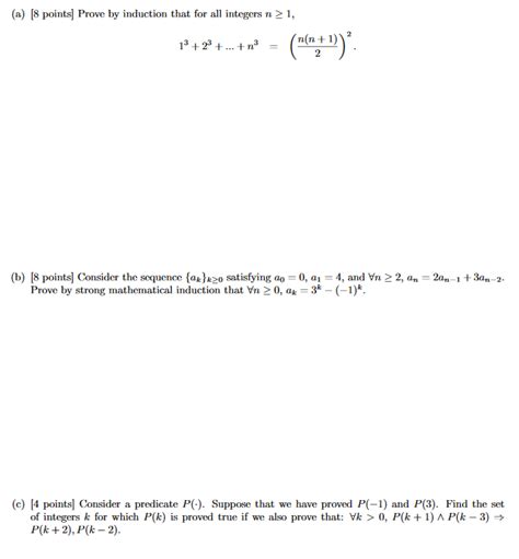 Solved Prove By Induction That For All Integers N