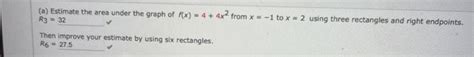 Solved B Repeat Part A Using Left Endpoints L3 10 X