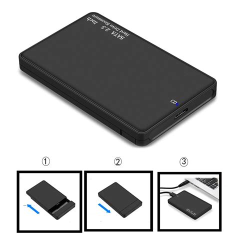 Корпус для жесткого диска 2,5 дюйма SATA для USB3.1 Gen2 type-C/USB3.0 ...