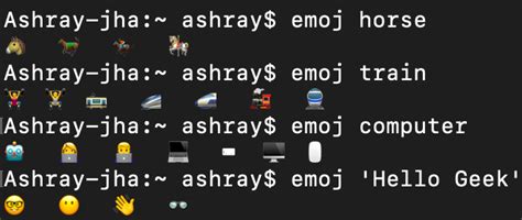 How To Find Relevant Emoji From Text On The Command Line GeeksforGeeks