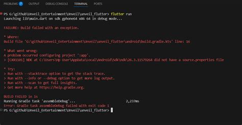Flutter Flutter Application Does Not Open With Android Emulator